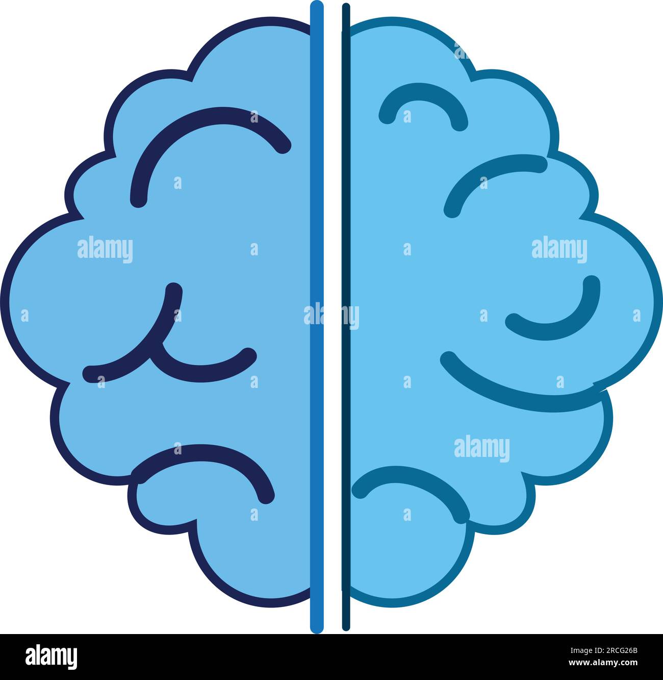 Isolated colored brain sketch icon Vector Stock Vector Image & Art - Alamy