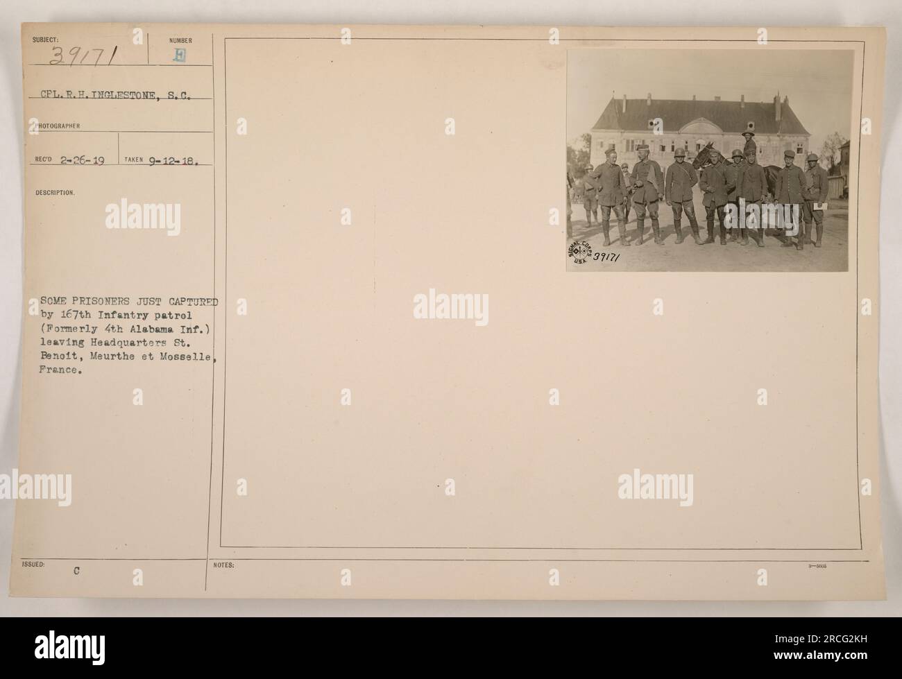 A group of prisoners recently captured by the 167th Infantry patrol ...