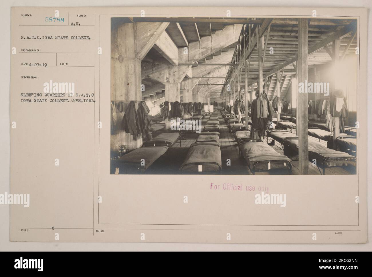American college student army training corps s a t c hi-res stock ...