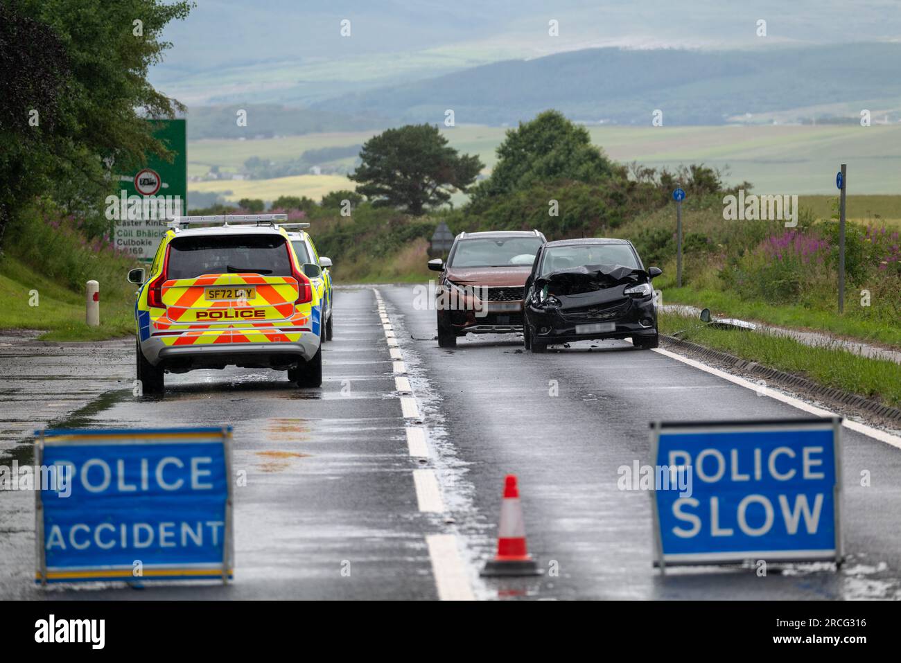 13 July 2023. Dingwall,Highlands and Islands,Scotland. This is Police ...