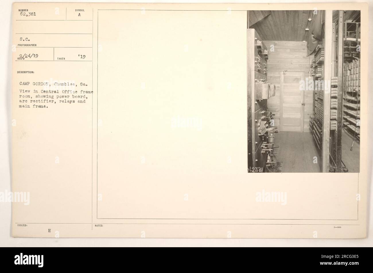 "Camp Gordon in Chamblee, GA. This photograph captures the view inside ...