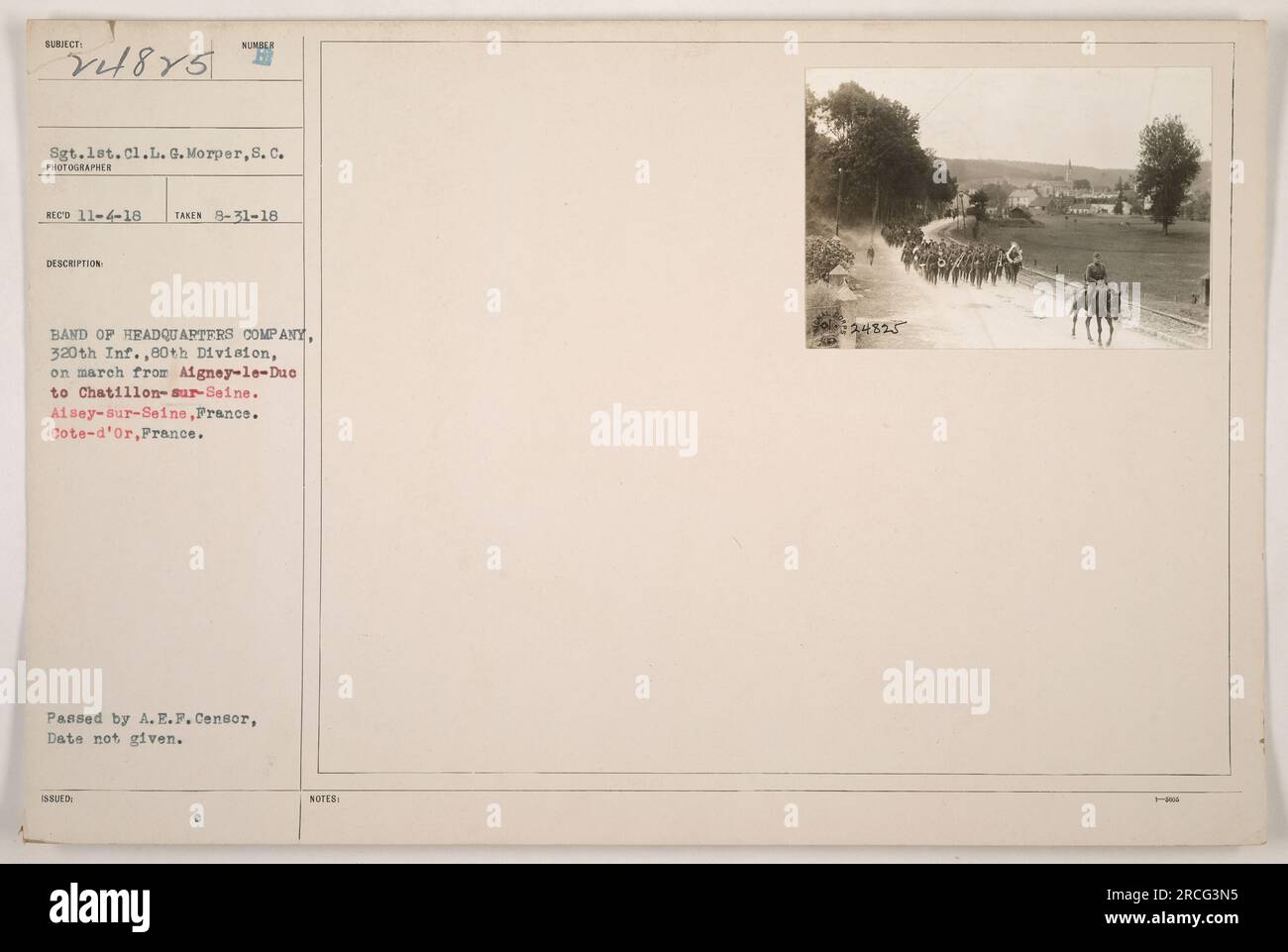 320th inf hi-res stock photography and images - Alamy