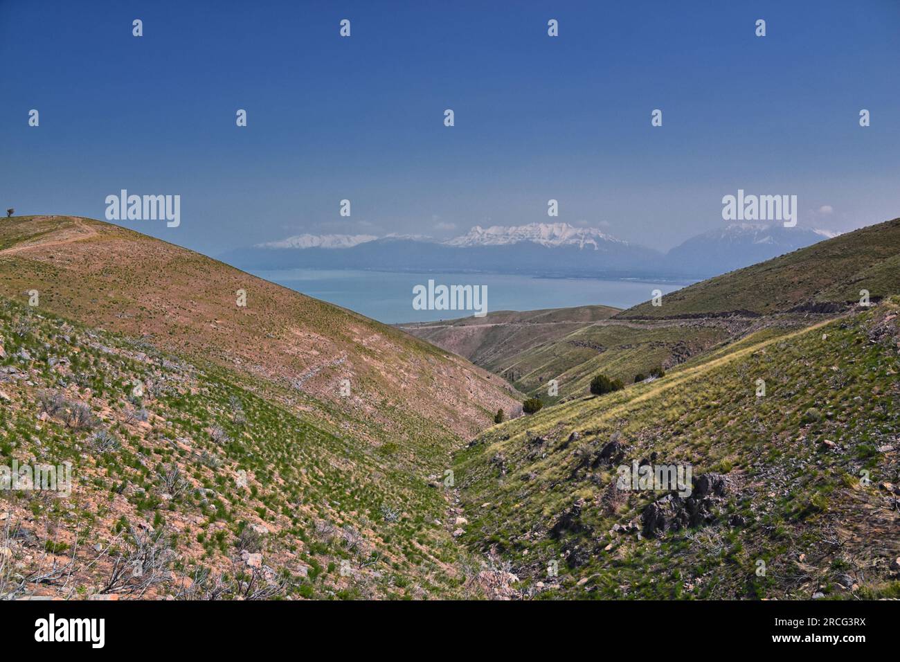West Lake Mountain Peak hiking trail landscape views by Radio Towers ...