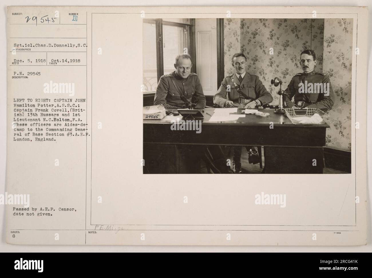 Captain john hamilton potter hi-res stock photography and images - Alamy