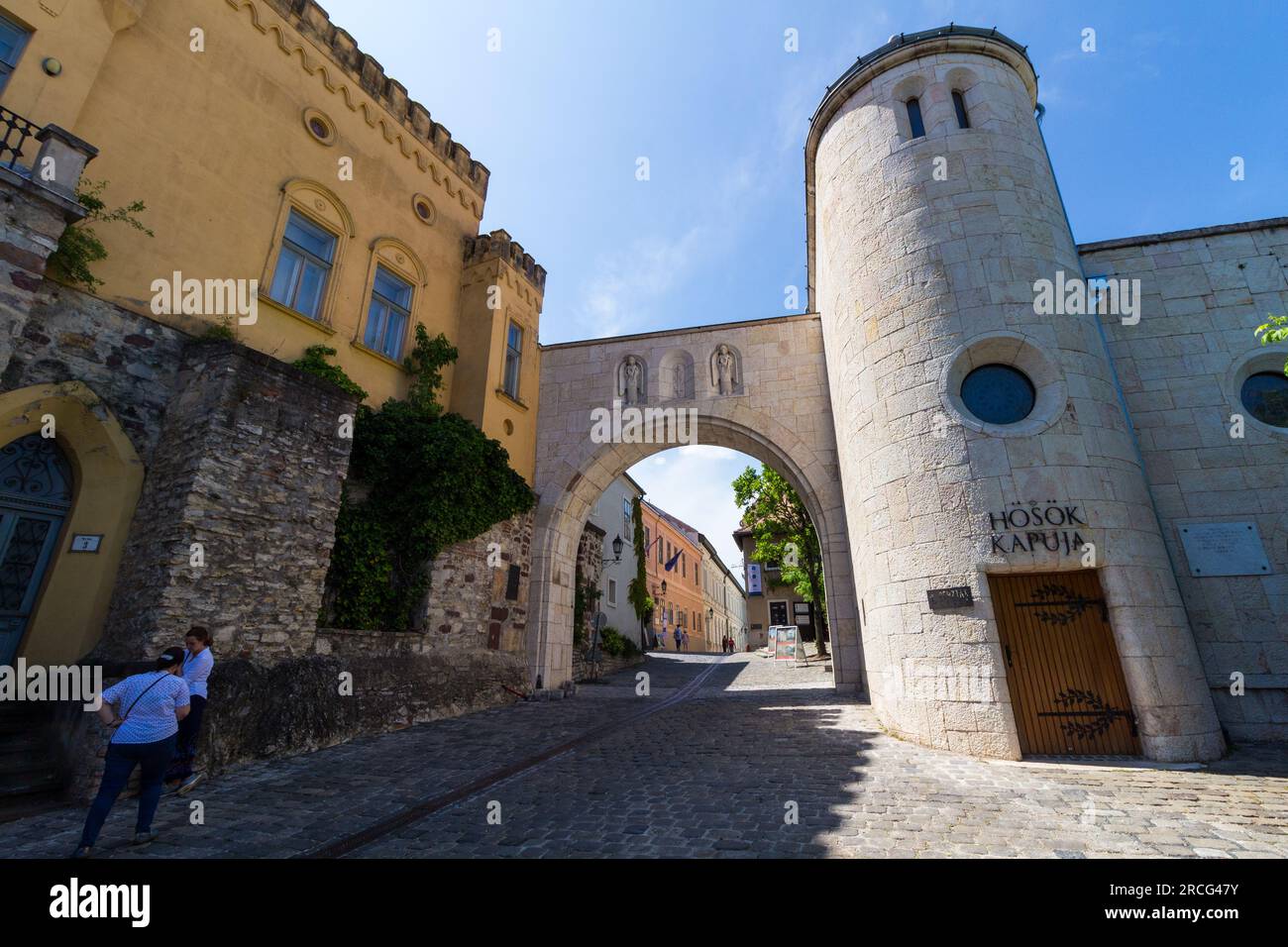 Hosok Kapuja (Heroes' Gate 1939), Castle district, Veszprem, Hungary ...