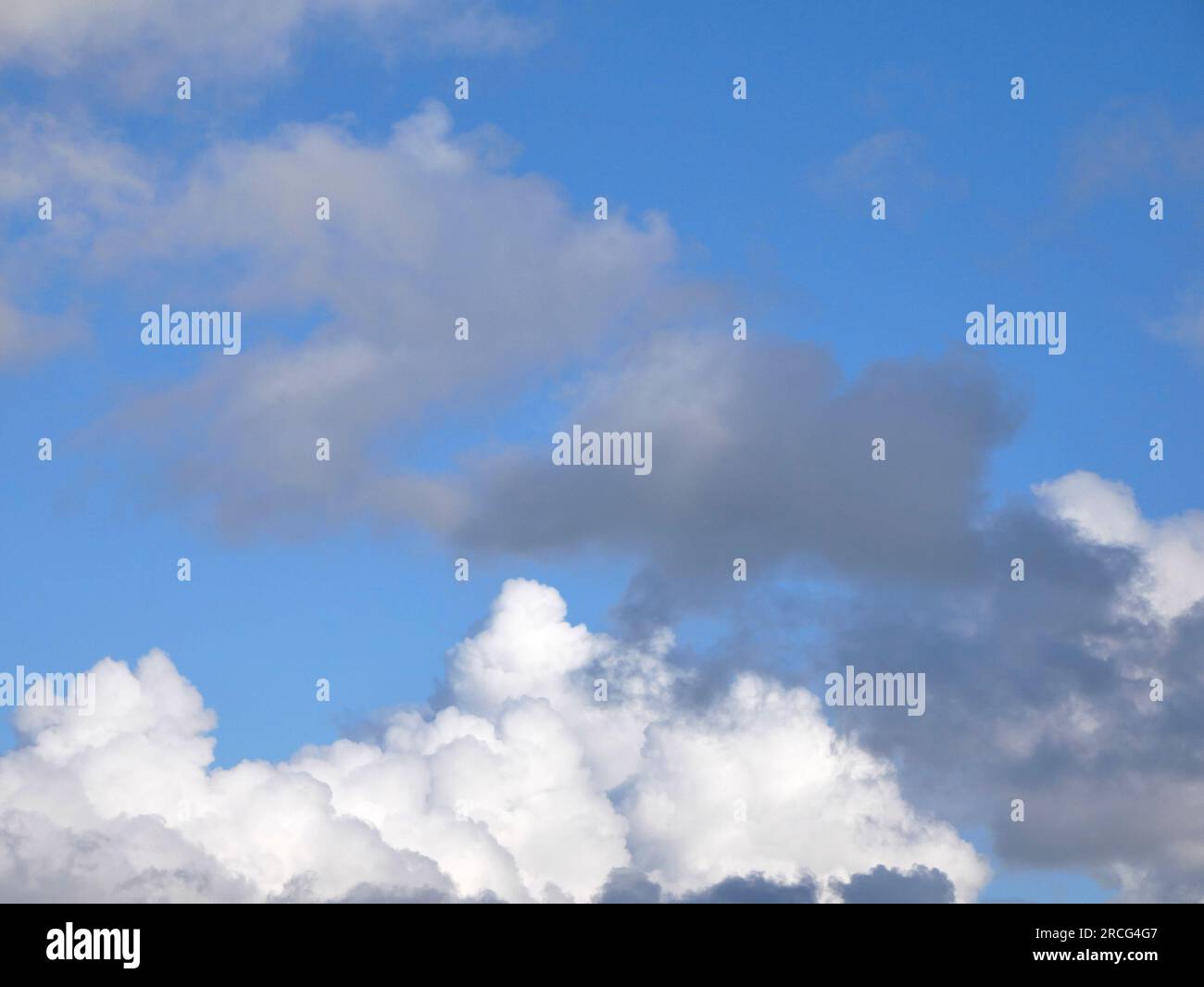 White fluffy cloud over blue sky background, beautiful heaven photo Stock Photo - Alamy