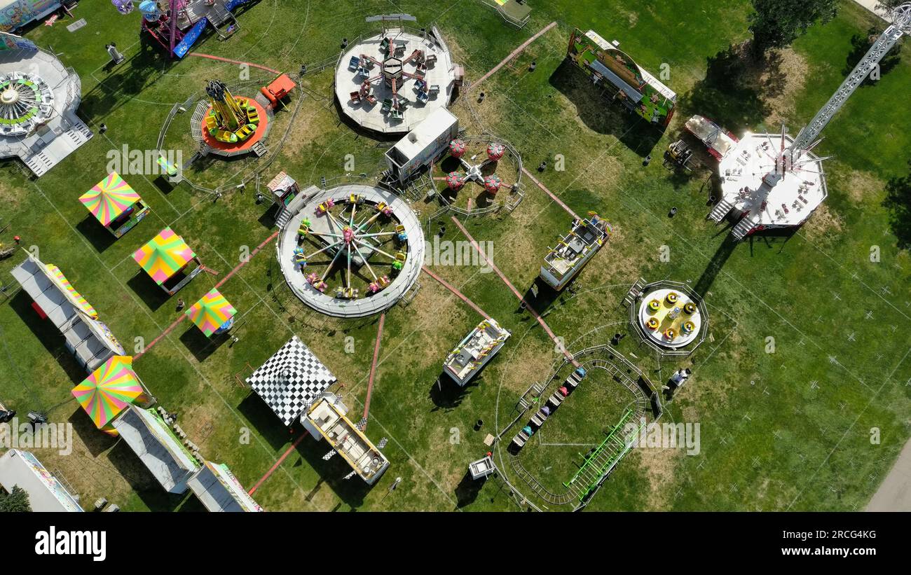 Small Town Carnival Stock Photo - Alamy