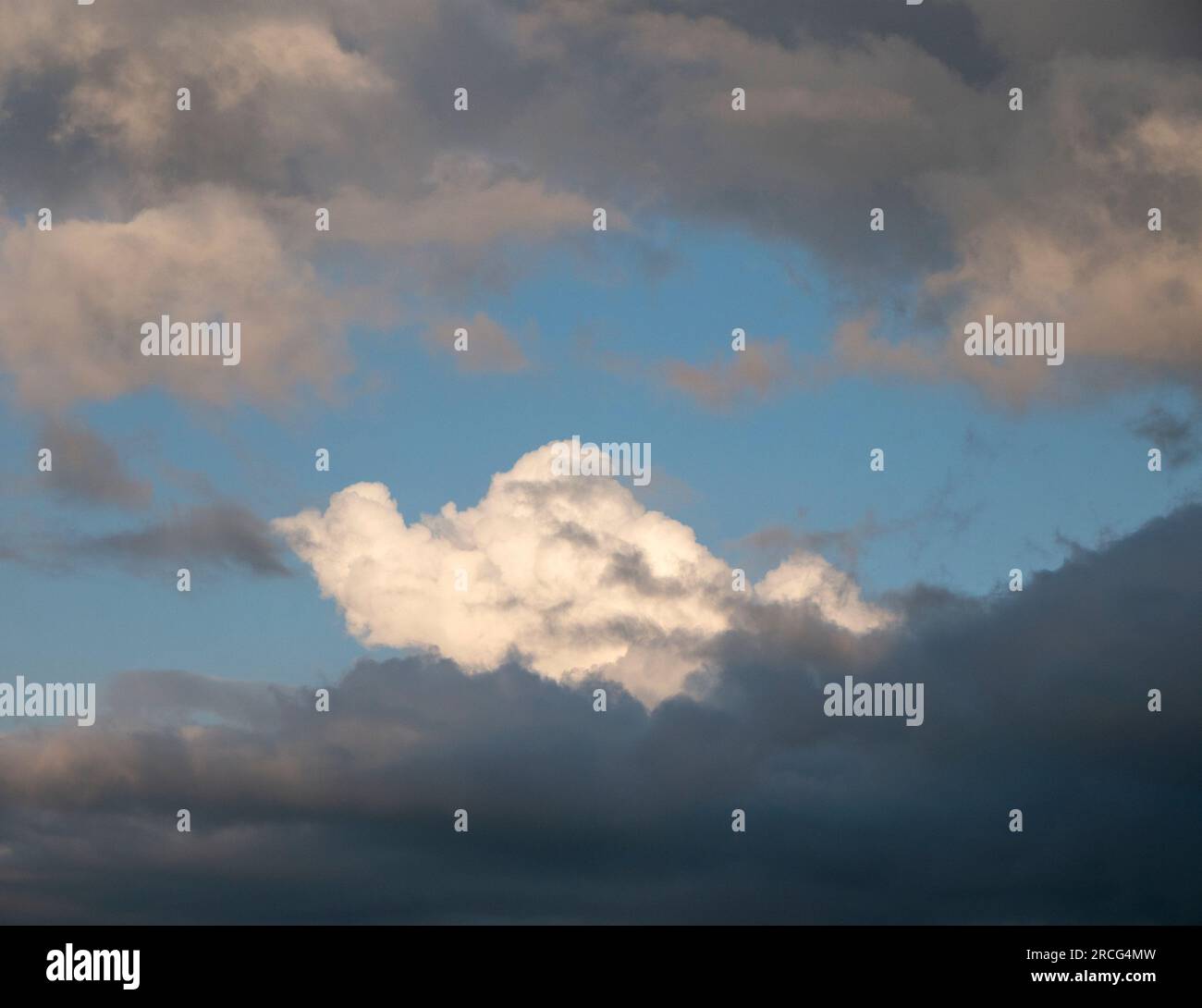 Stormy sky with white and grey clouds background, beautiful heaven ...