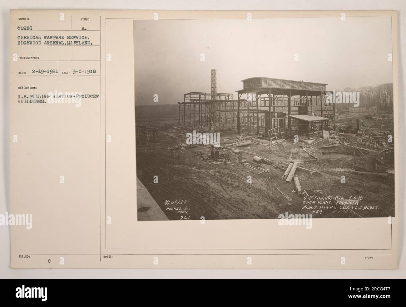 "Chemical Warfare Service's U.S. filling station and producer buildings ...