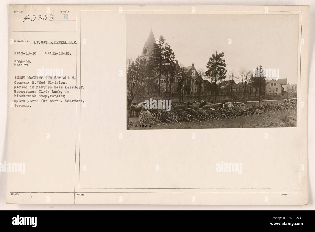 121st machine gun battalion hi-res stock photography and images - Alamy