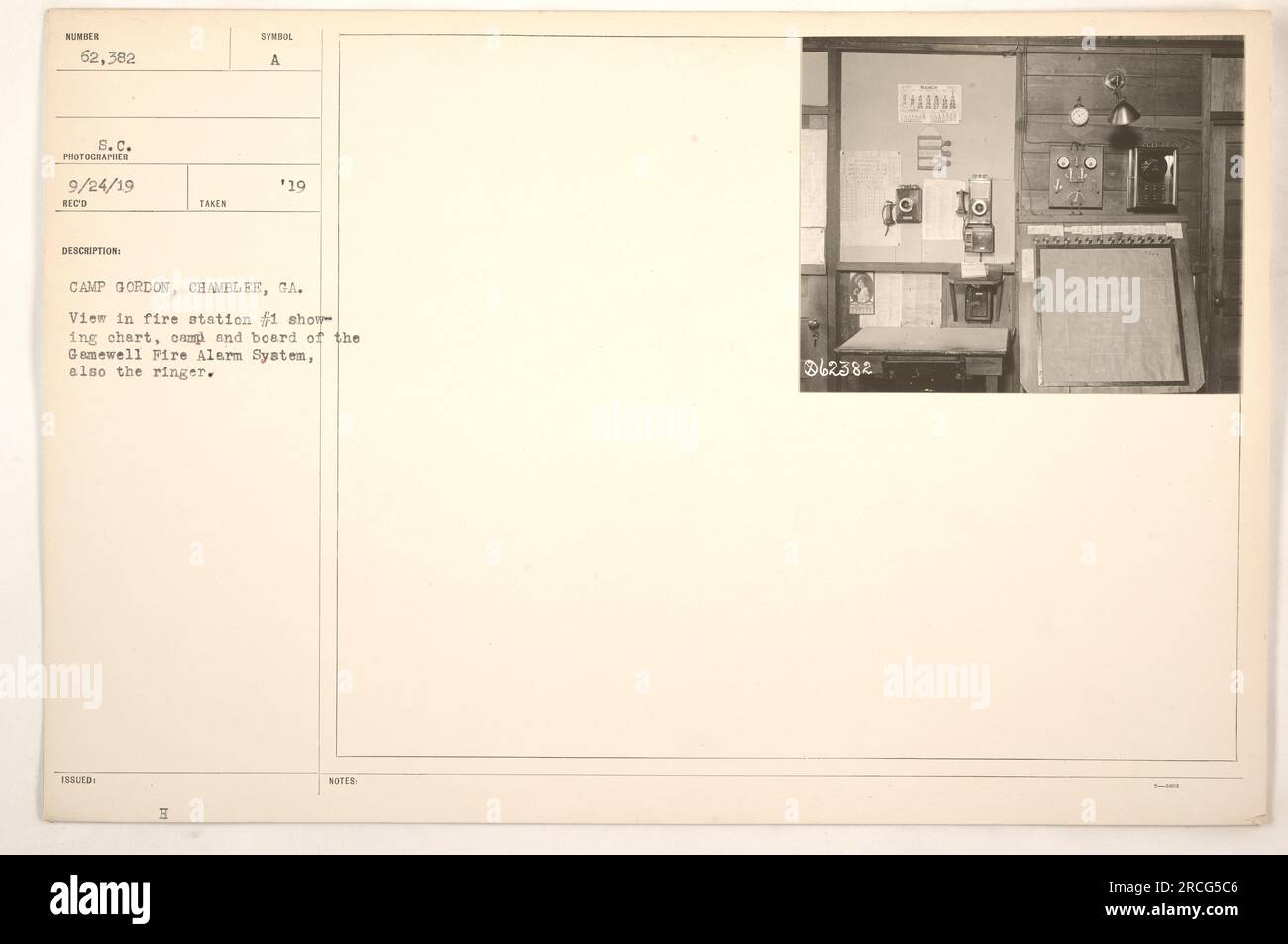 Camp gordon fire station chart hi-res stock photography and images - Alamy