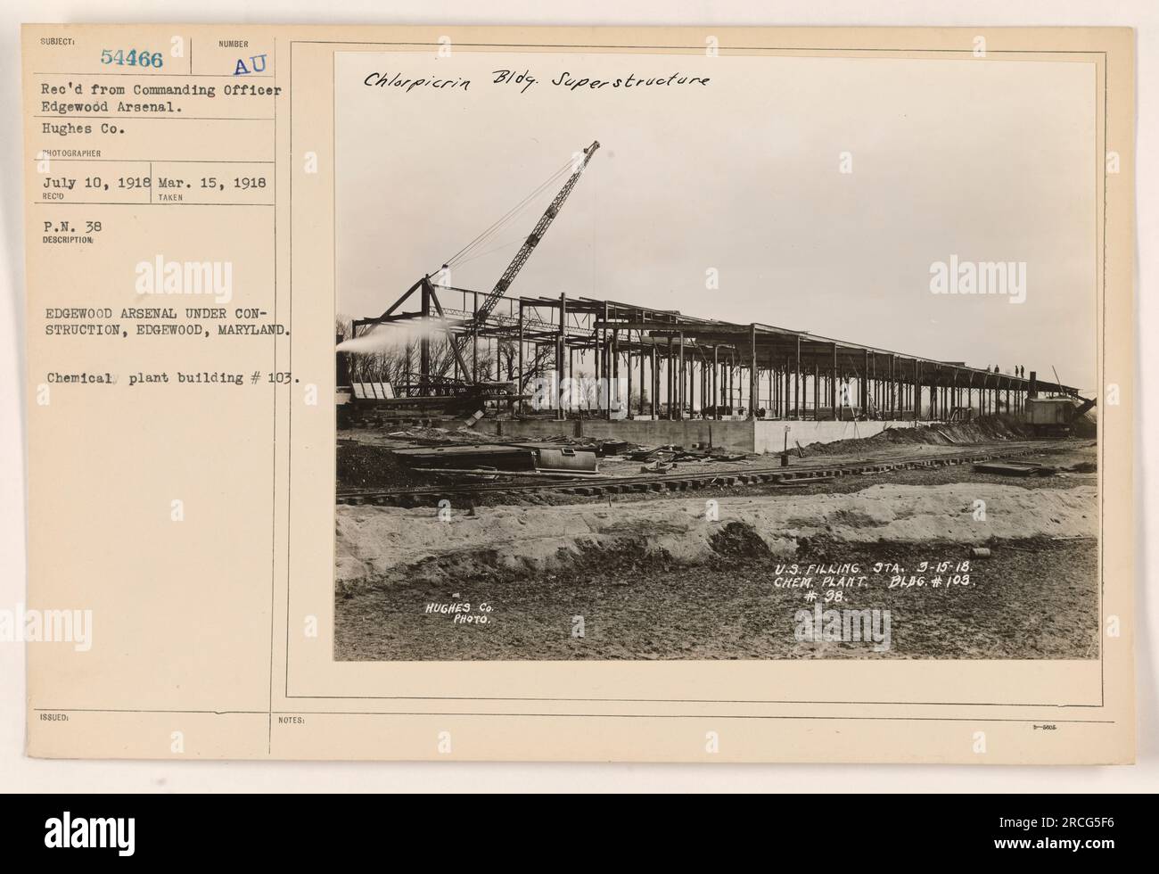 "Construction of chemical plant building #103 at Edgewood Arsenal ...