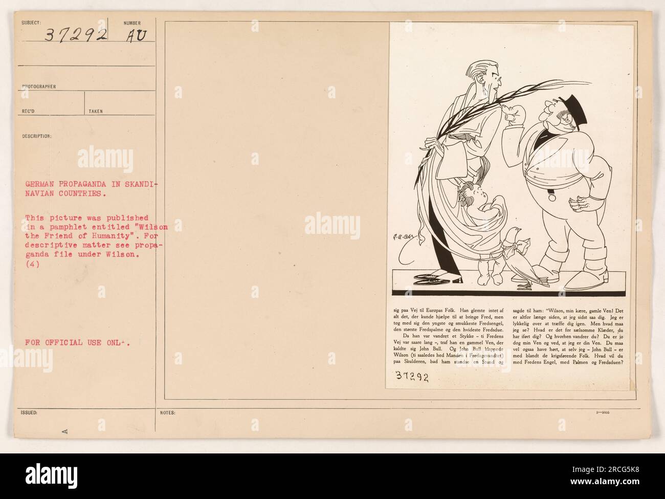 World war i propaganda pamphlet hi-res stock photography and images - Alamy