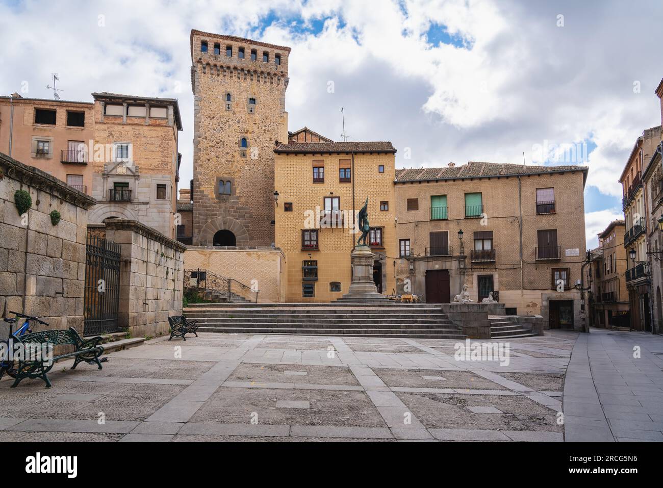 Plaza Medina del Campo Square - Segovia, Spain Stock Photo - Alamy