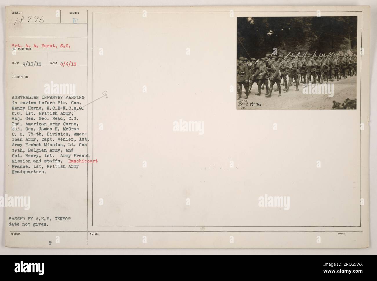 Maj gen geo read hi-res stock photography and images - Alamy