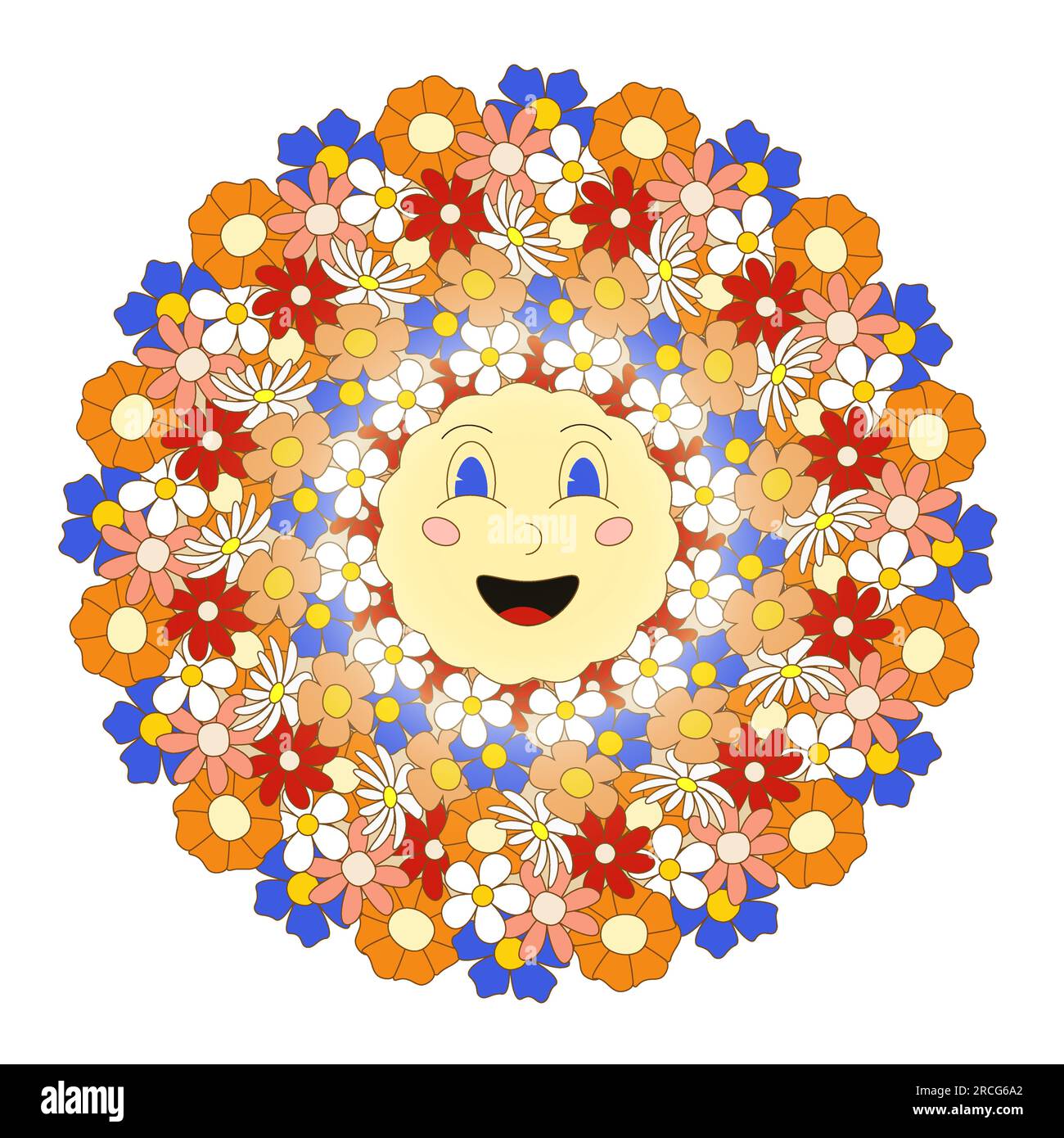 Flowers collage Stock Vector Images - Alamy