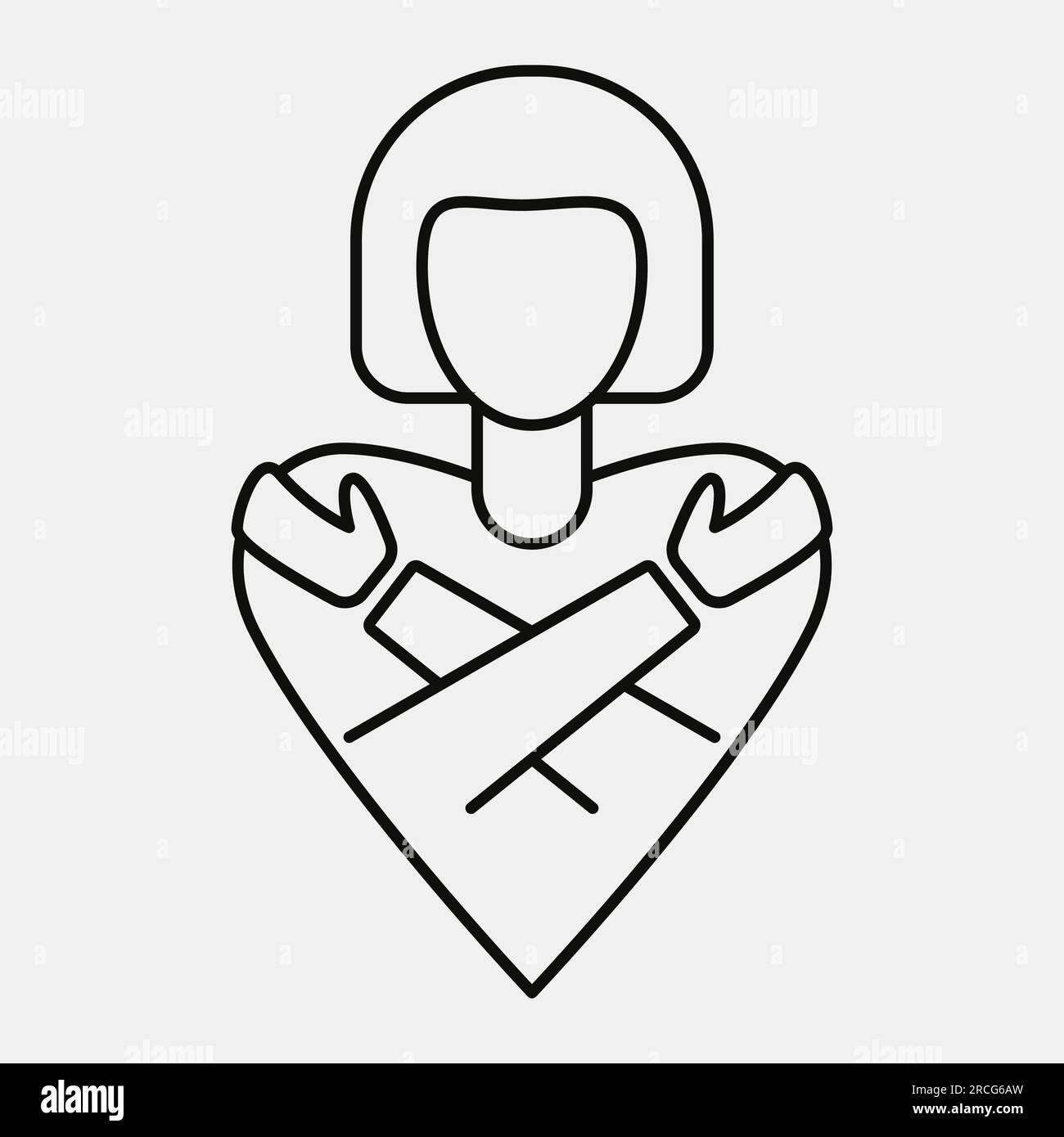 International Women's Day 2023 Black line icon #EmbraceEquity Give ...