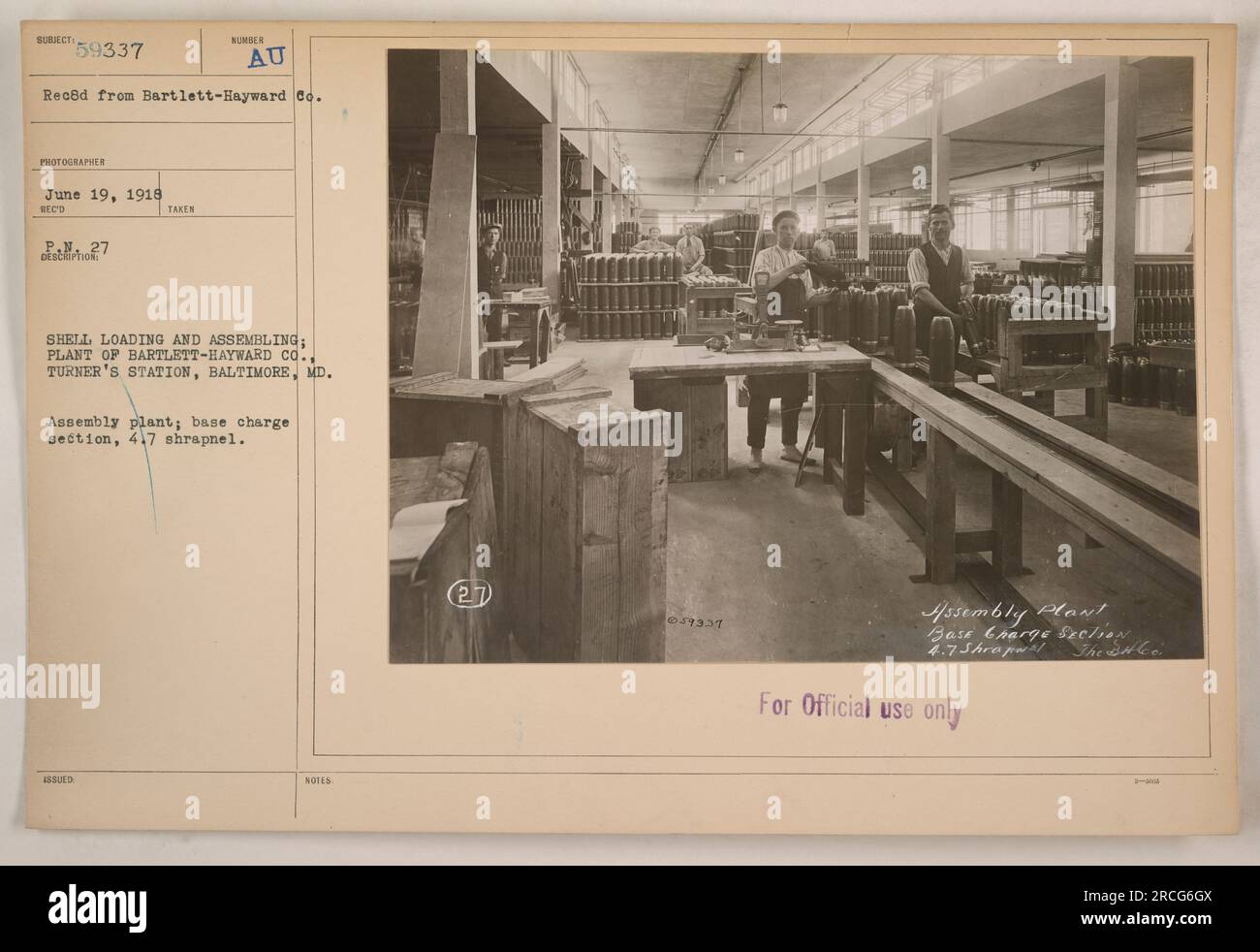 "Image showing the shell loading and assembling process at the Bartlett ...