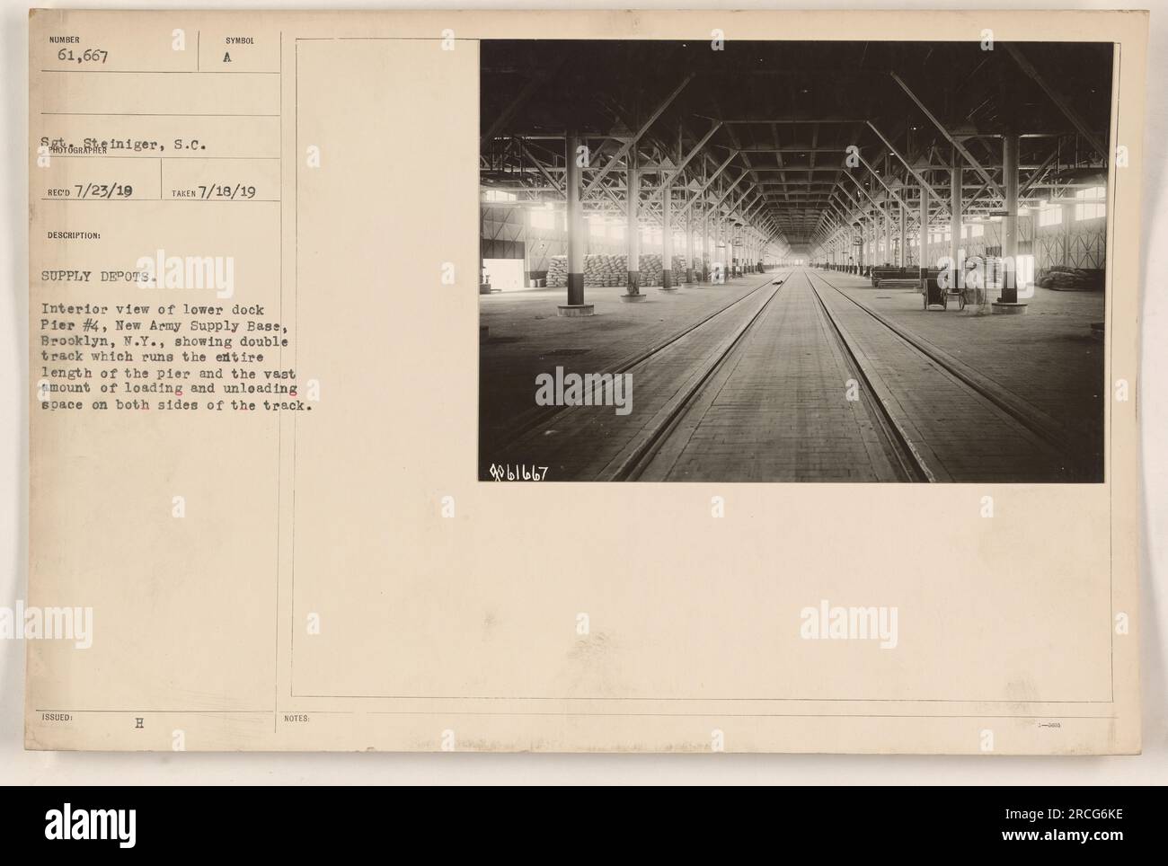 Interior view of lower dock Pier #4, New Army Supply Base, Brooklyn, N ...