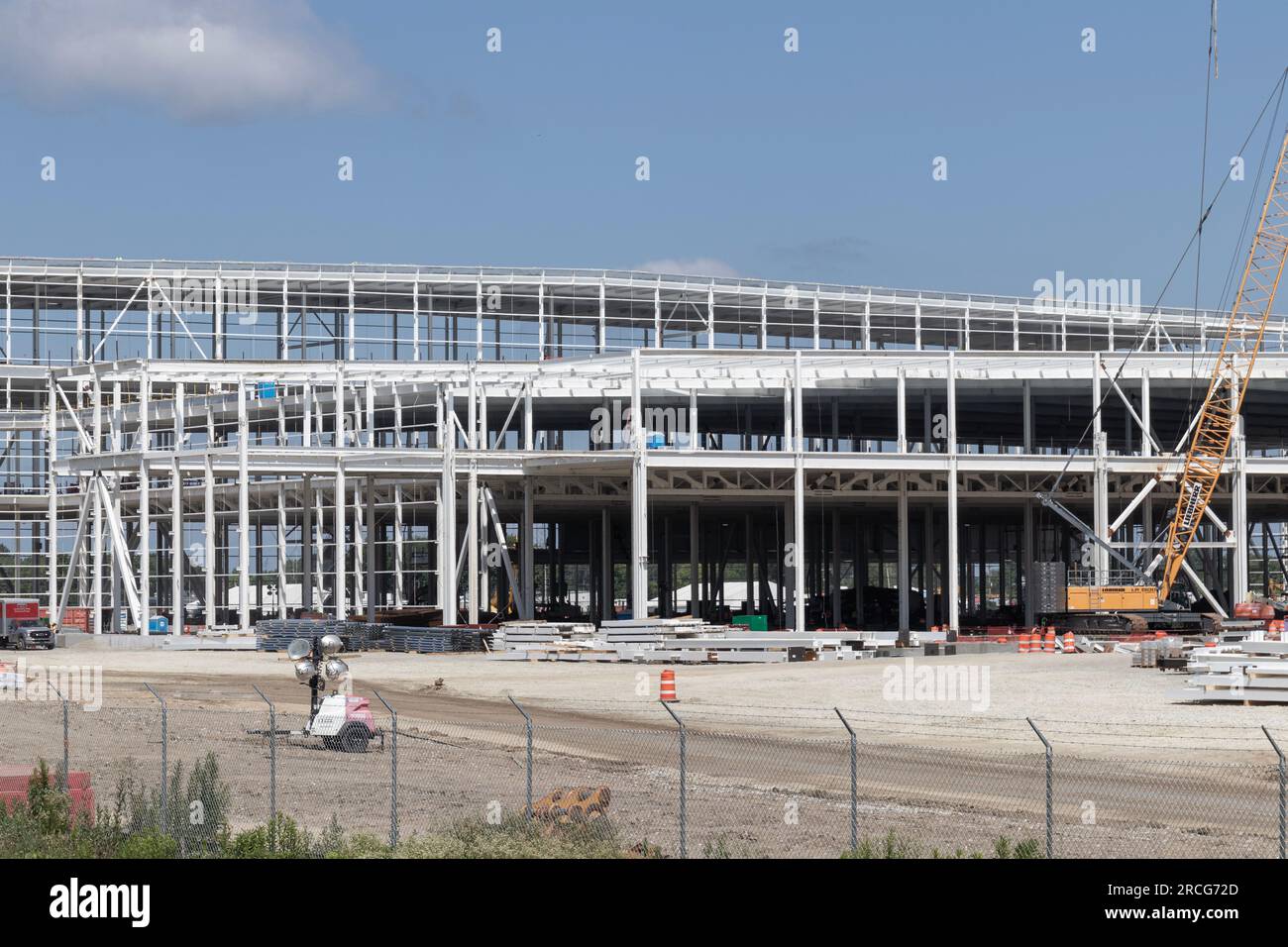 Kokomo - July 14, 2023: StarPlus Energy EV battery plant, a joint ...