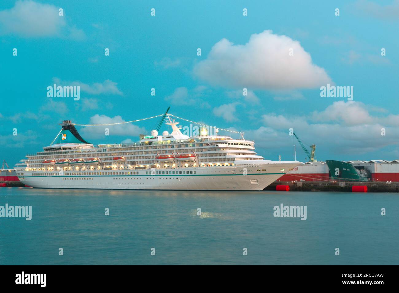 Artania cruise ship in harbour, Le Havre, France Stock Photo - Alamy