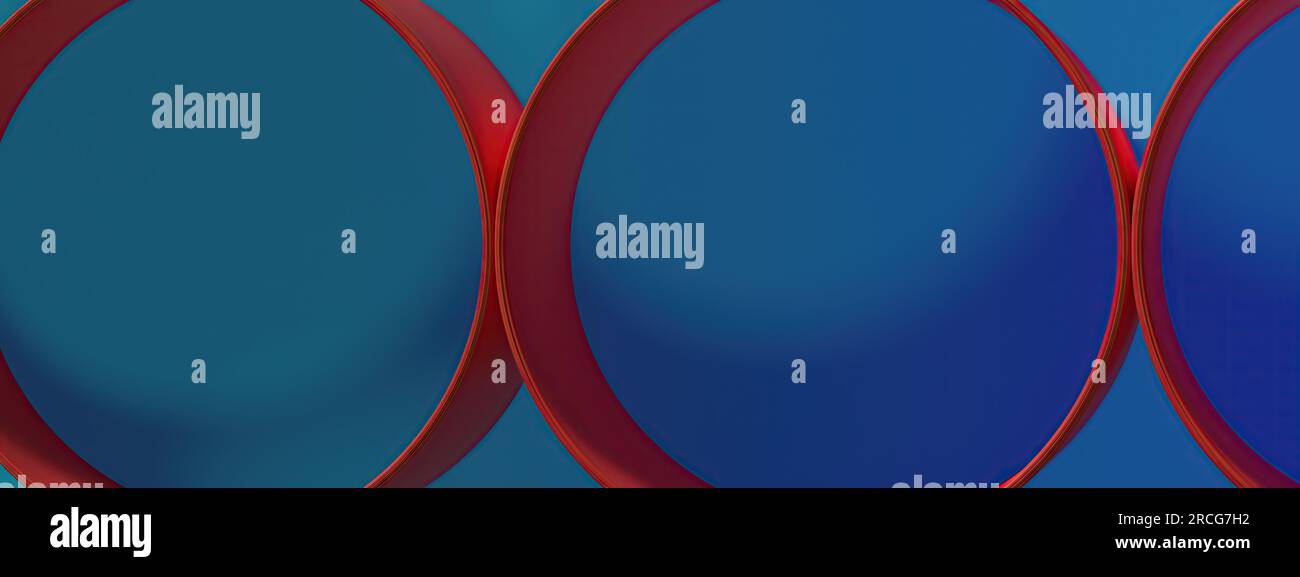 Metal cylinder Luxury and contemporary impact Red and blue abstract ...