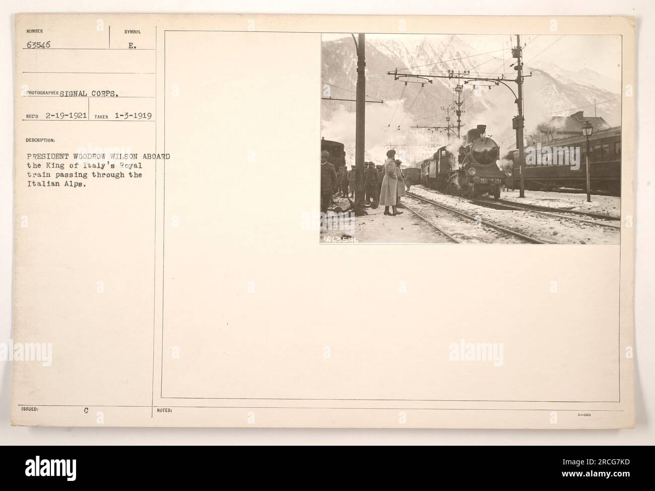 President wilson aboard king of italys train hi-res stock photography ...