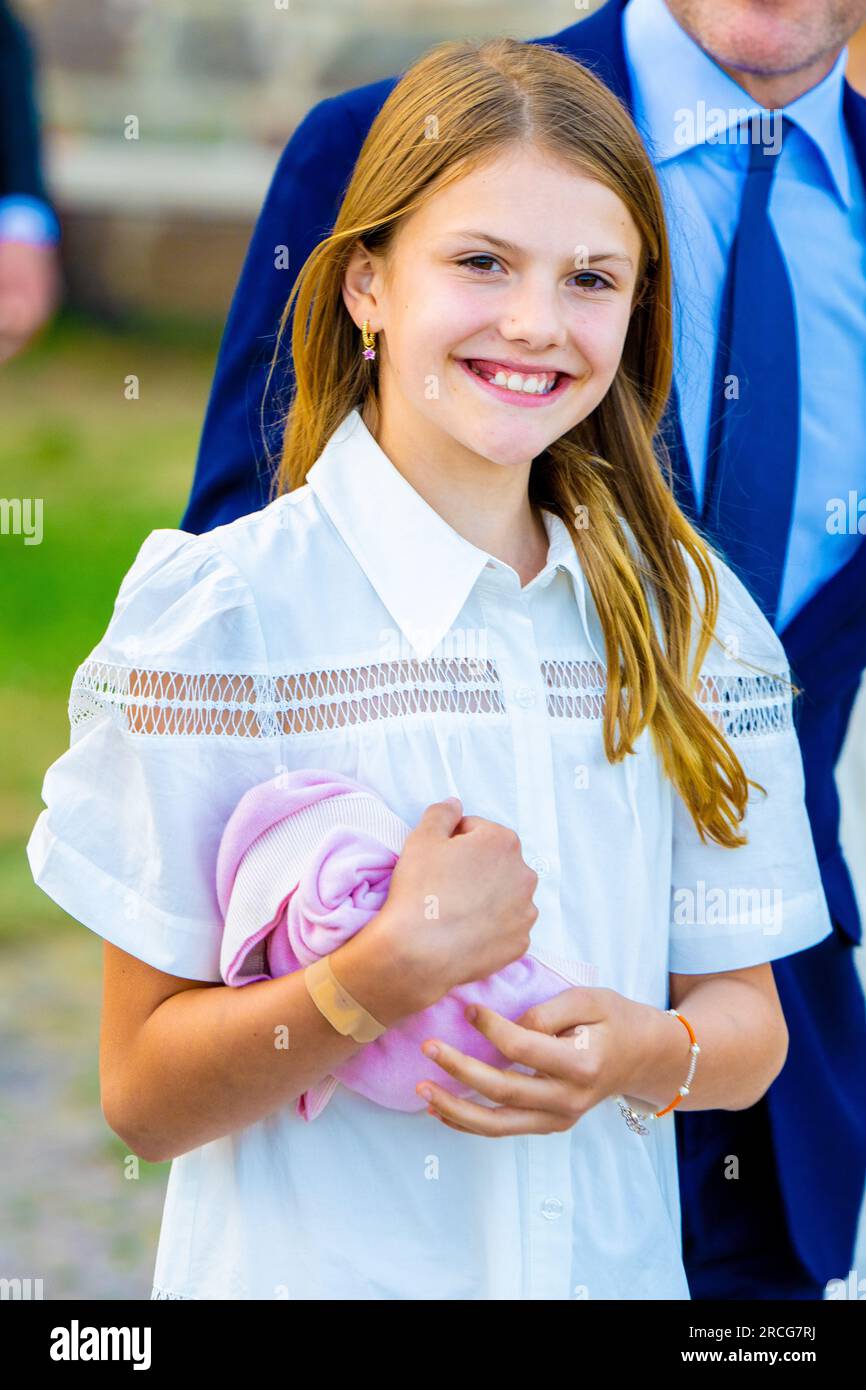 Borgholm, Sweden. 14th July, 2023. Princess Estelle during the ...