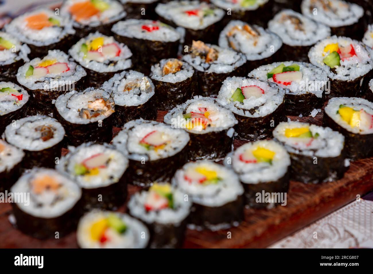 Closeup traditional japanese sushi hi-res stock photography and images ...