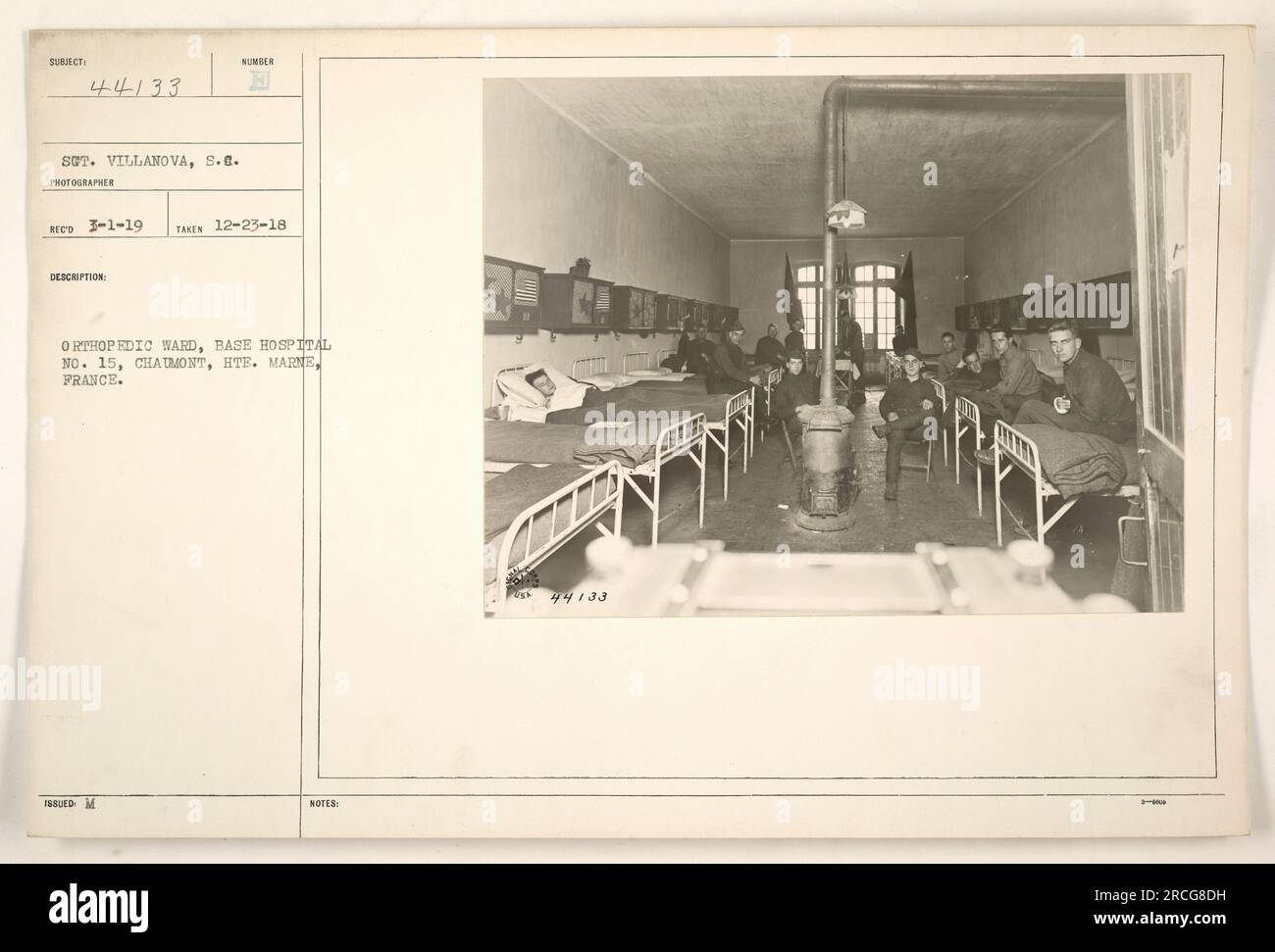 Soldier receiving treatment in the orthopedic ward of Base Hospital No ...