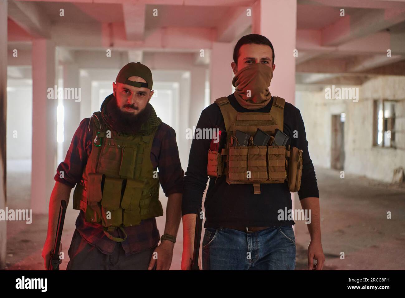 An abandoned building serves as the stronghold for a team of terrorists ...