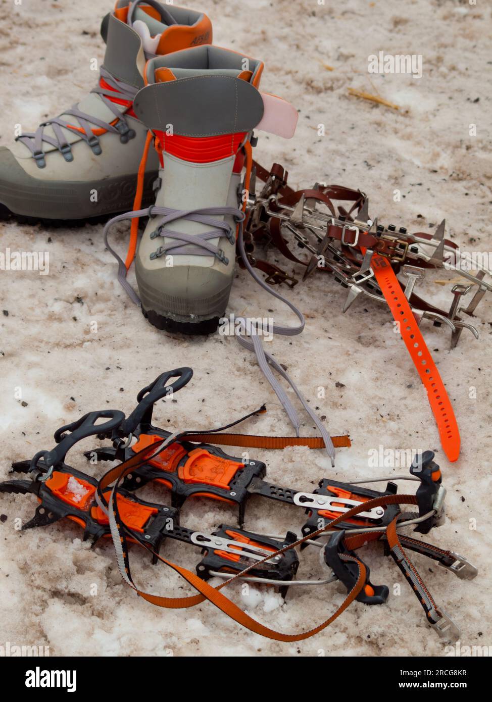 Ice Climbing Gear Stock Photo - Alamy