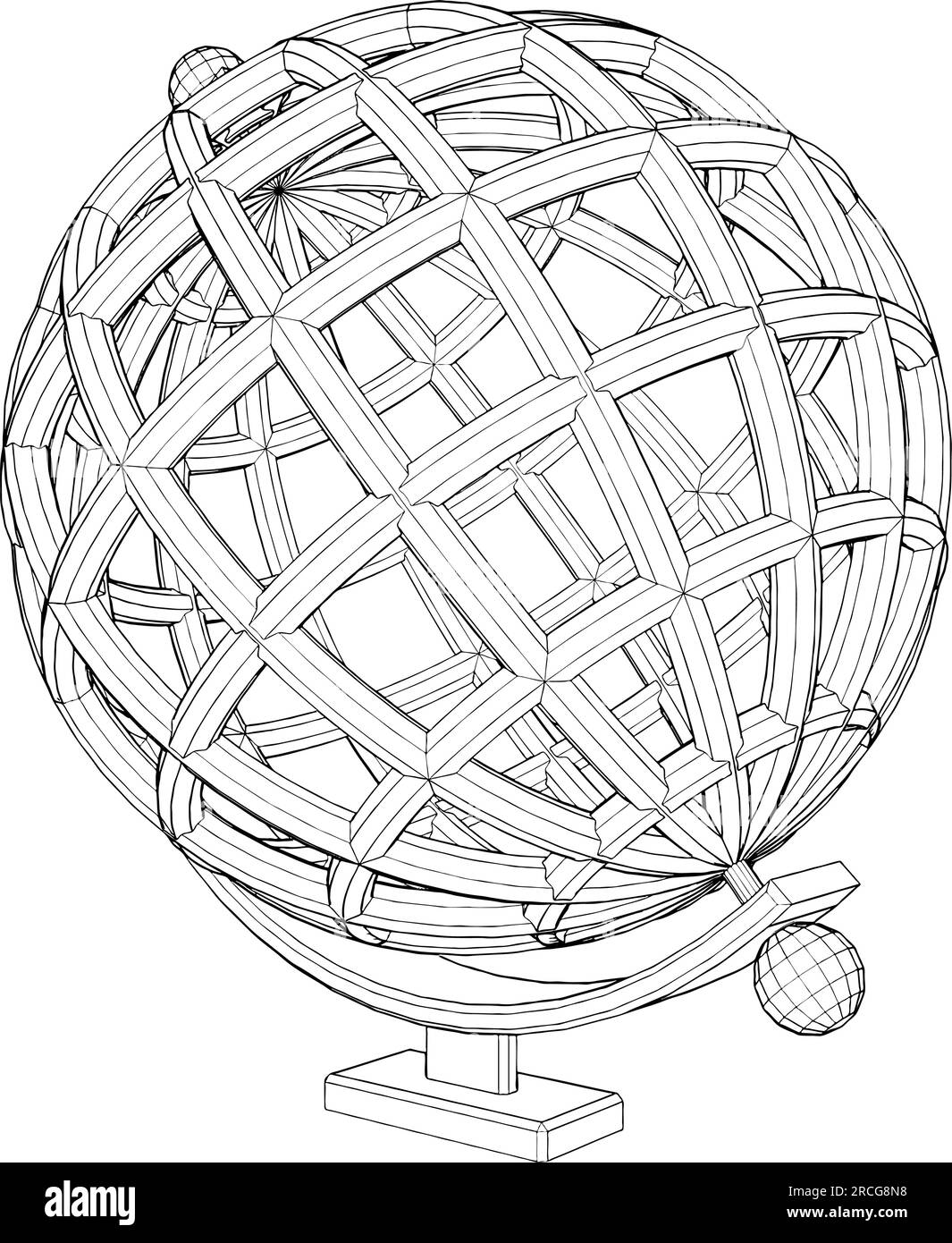 Globe Vector Illustration Isolated On White Background A Vector