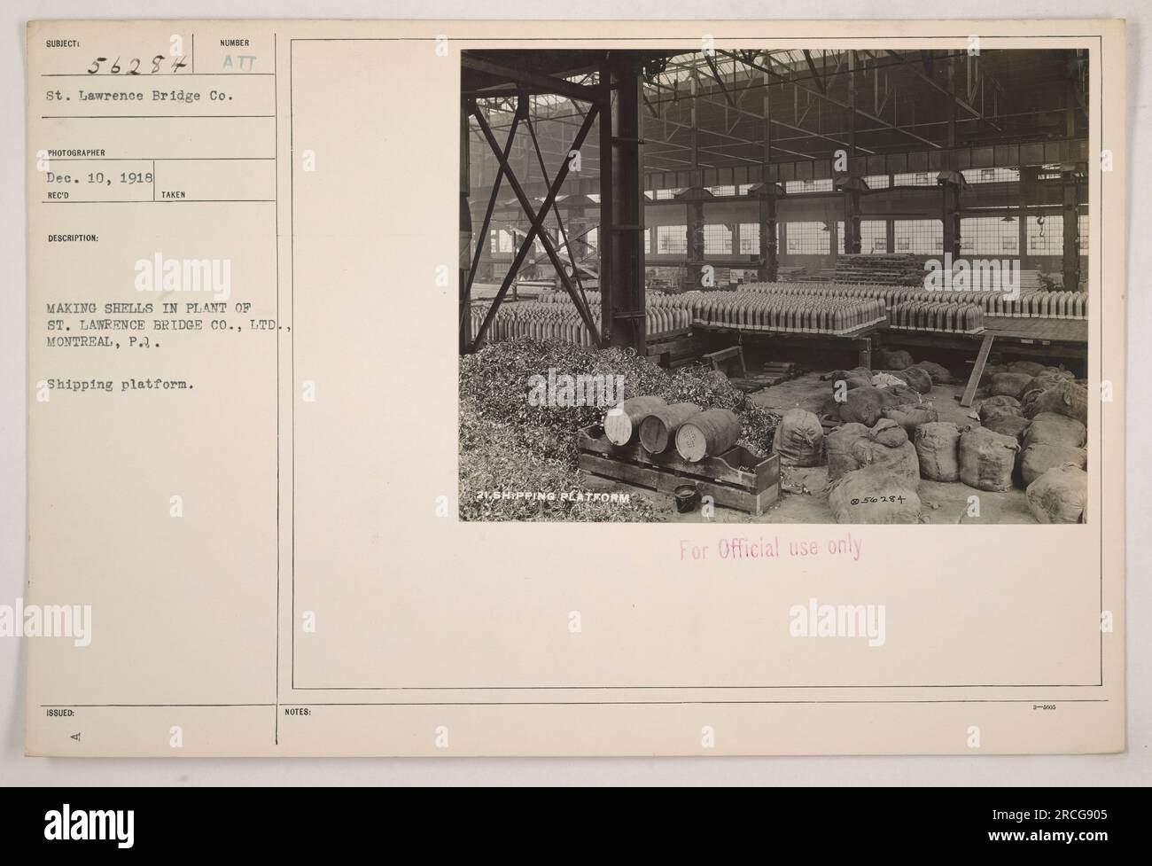 Workers at the St. Lawrence Bridge Co. in Montreal, Quebec, are seen ...