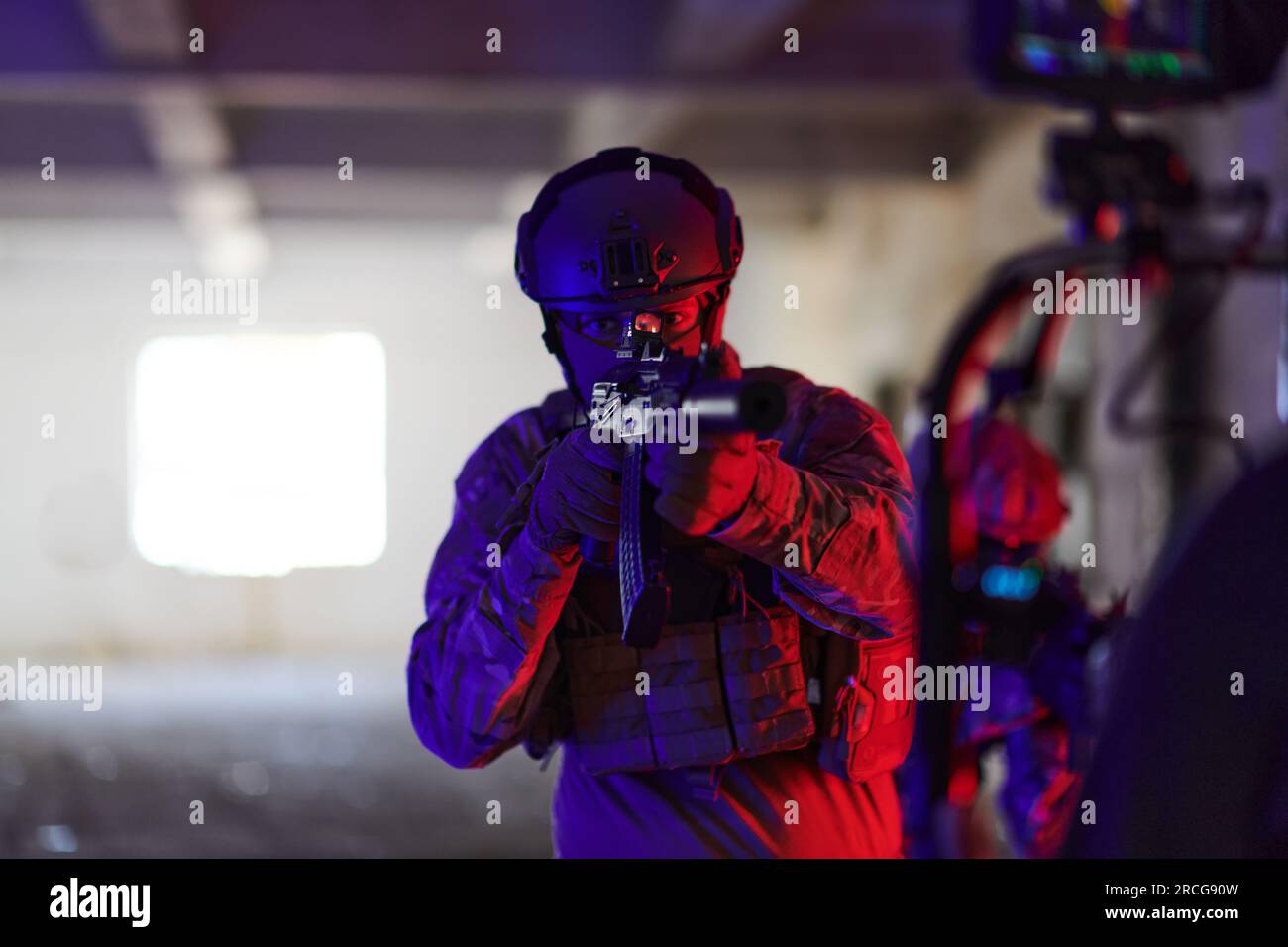 A professional cameraman captures the intense moments as a group of ...