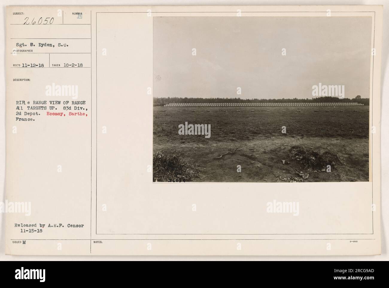 Sgt. E. Ryden from the Signal Corps captures an image of the Sumber Rir ...