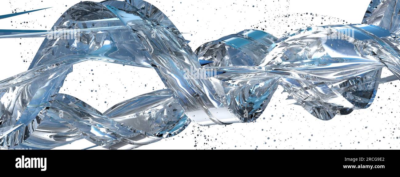 Twisting water band Cool and transparent summer atmosphere Water-like ...