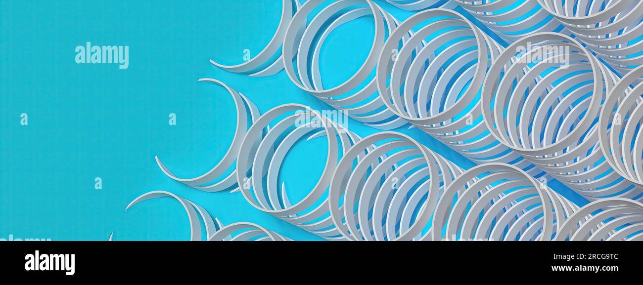 Bellows Cylinder Modern high-class molding Blue and white abstract ...