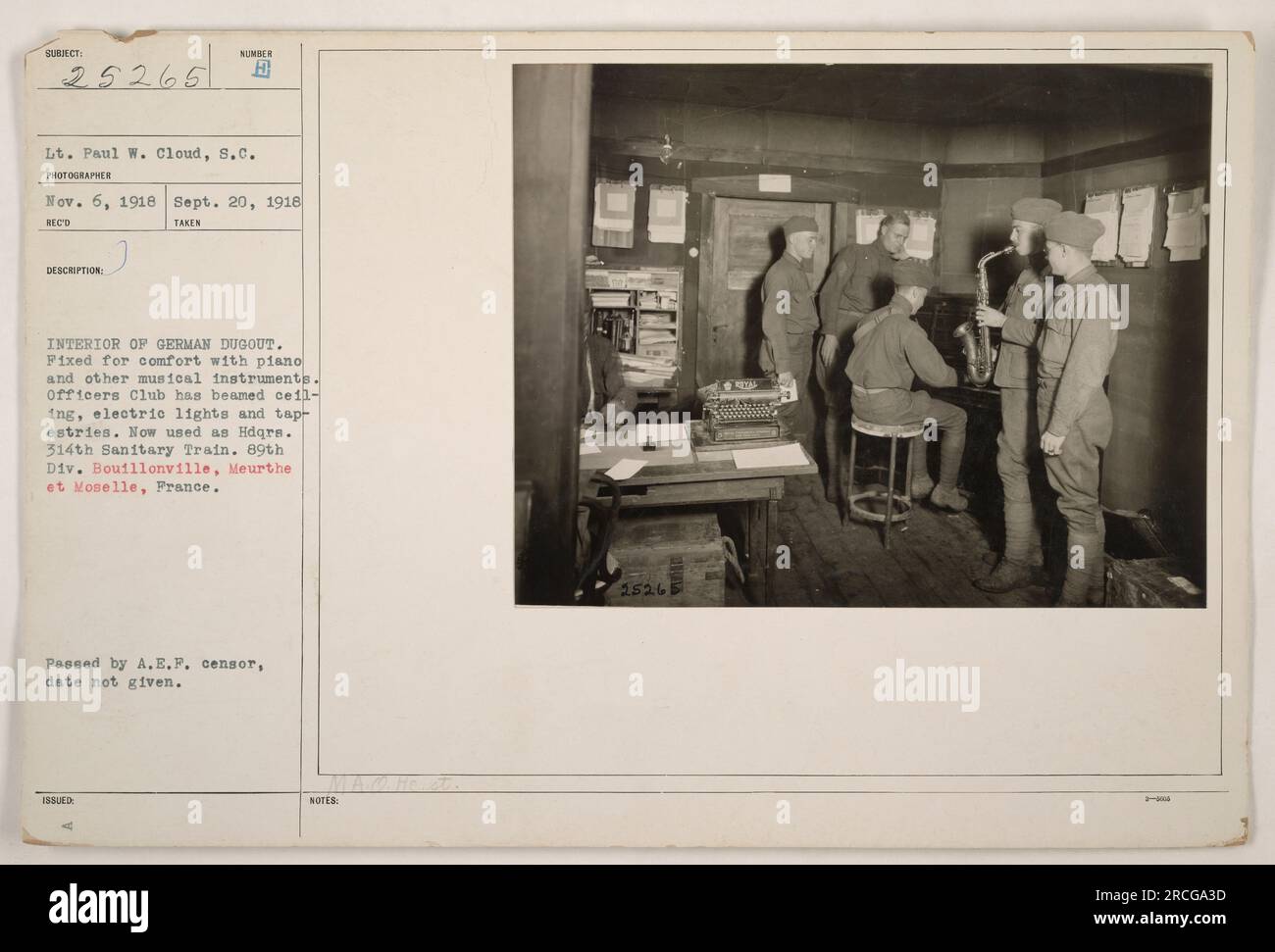 Interior of german dugout hi-res stock photography and images - Alamy