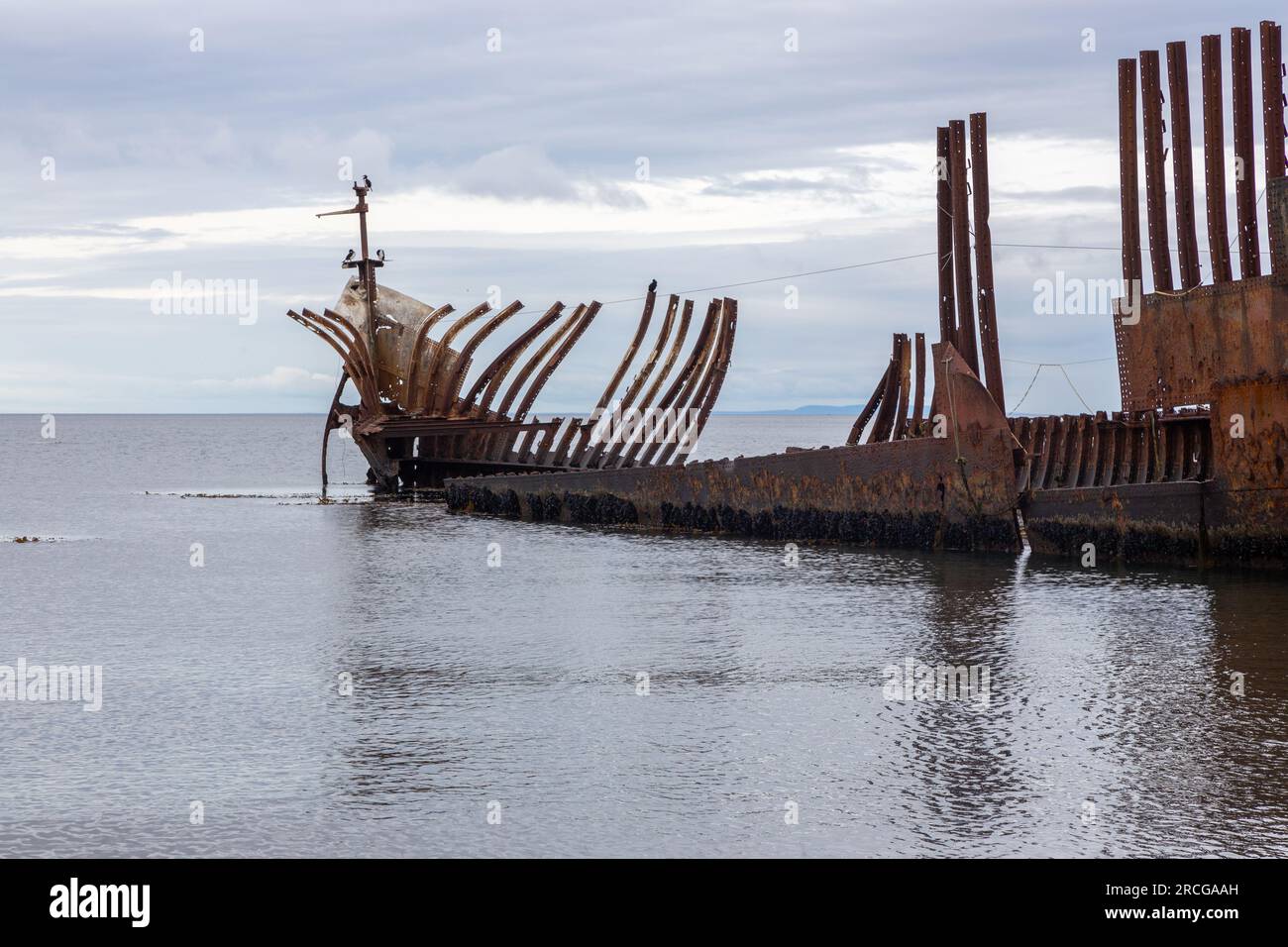 Famous Lord Lonsdale Ship Old Rusty Hull, Punta Arenas Chile. Shipwreck ...