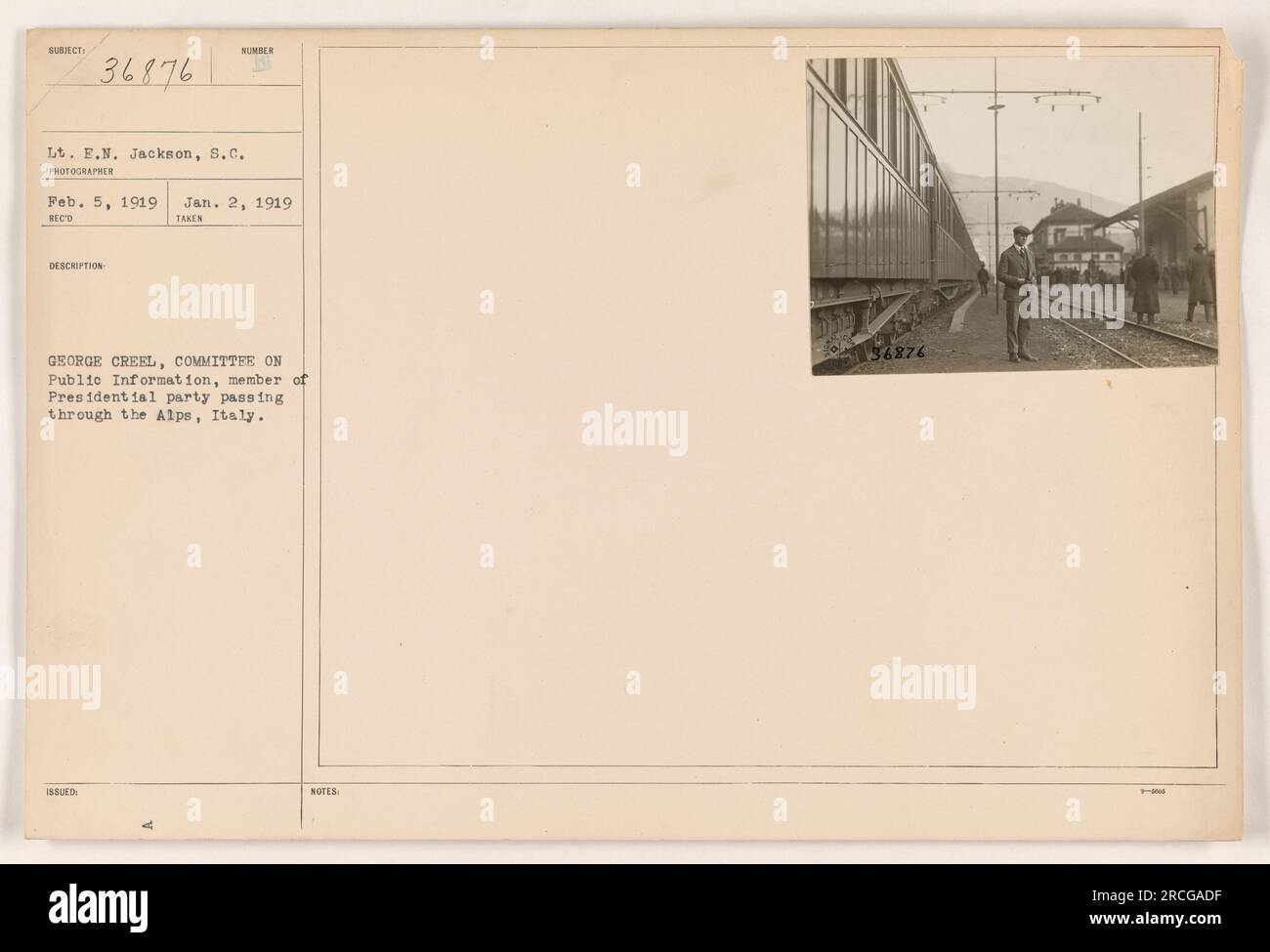 George creel italy world war one hi-res stock photography and images ...