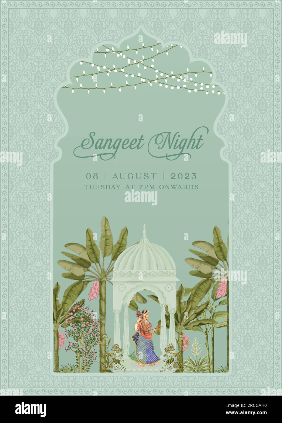 Mughal Wedding Invitation Card. Mughal Sangeet night invitation card ... Mughal Wedding Invitation Card. Mughal Sangeet night invitation card ...