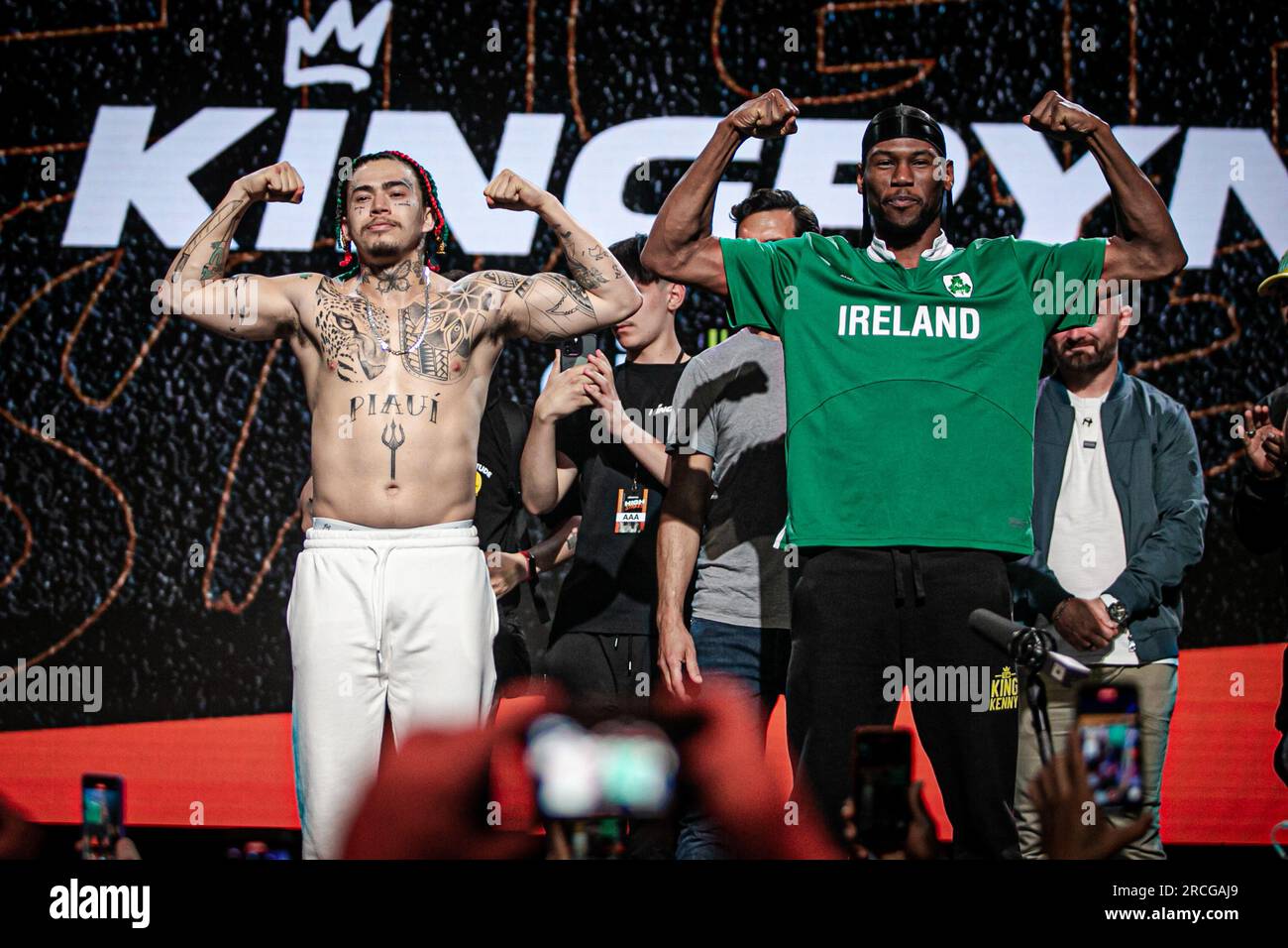 Dublin, Ireland, Ireland. 14th July, 2023. DUBLIN, IRELAND - JUL 14: (L ...