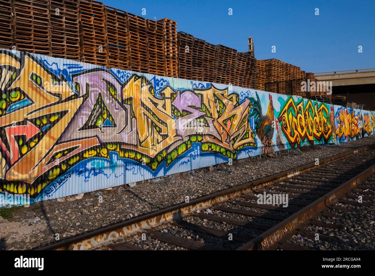 Graffiti and Street Art, downtown Los Angeles, California, United ...