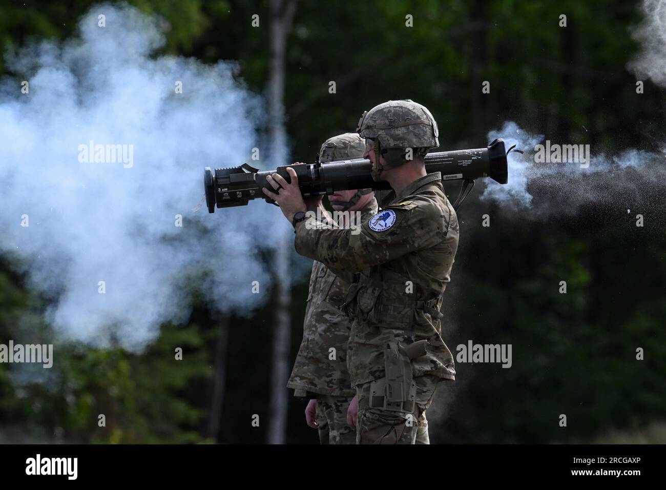 U.S. Army Sgt. Bailey Ruff, a horizontal construction engineer assigned ...