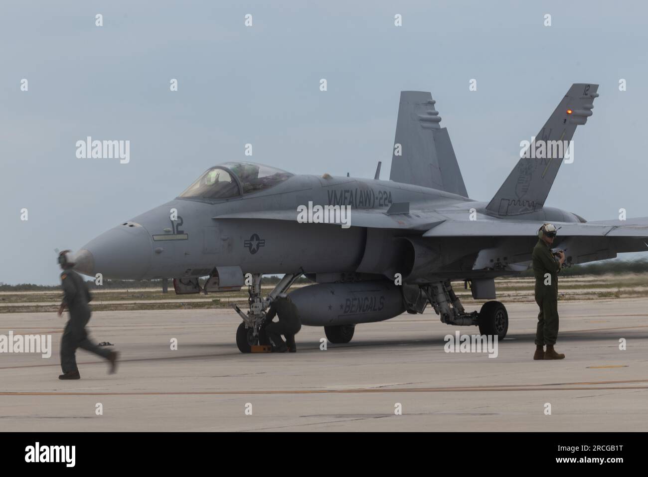 U.S. Marines with Marine All Weather Fighter Attack Squadron (VMFA(AW ...