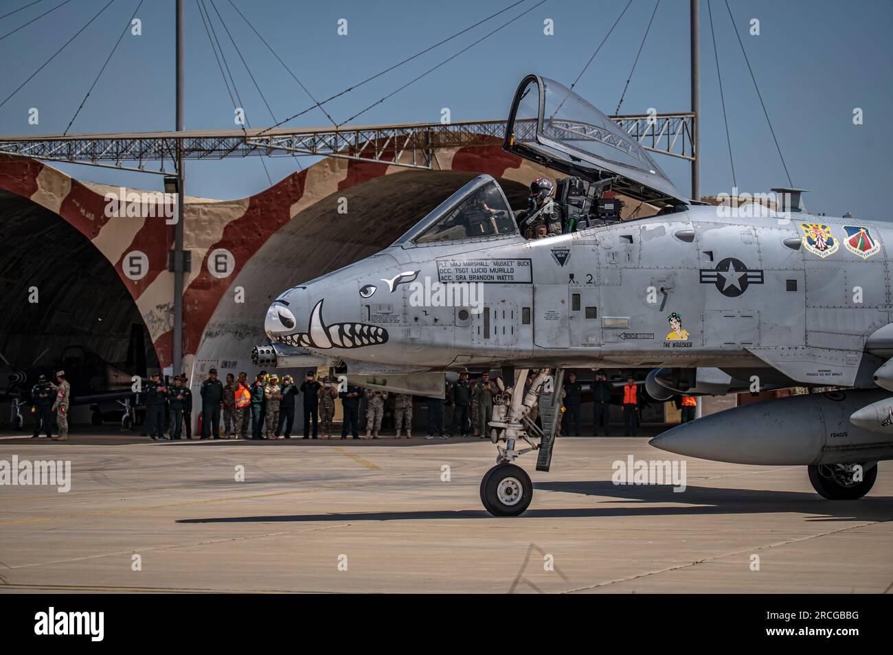 A U.S. Air Force Reserve A-10 Thunderbolt II piloted by Major Marshall ...
