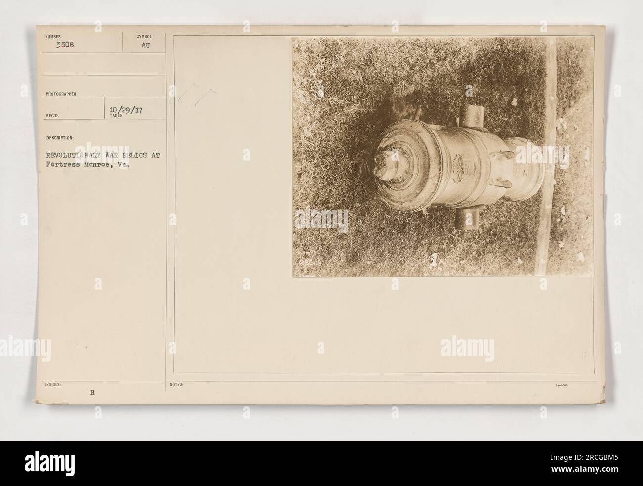 "Revolutionary War relics at Fortress Monroe, Virginia. This photograph ...