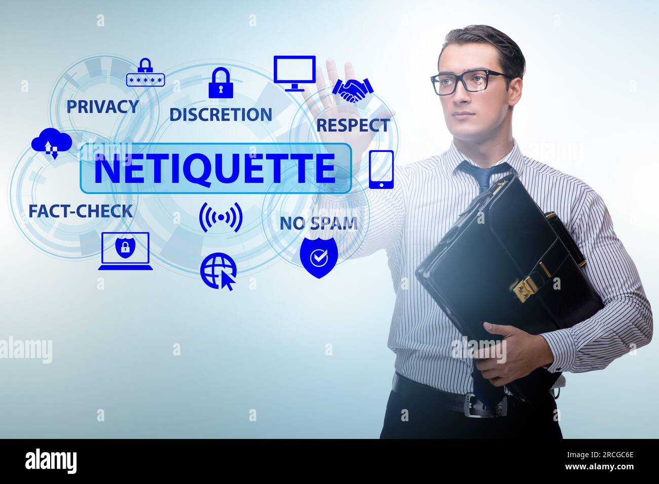 Concept of the etiquette and netiquette Stock Photo - Alamy