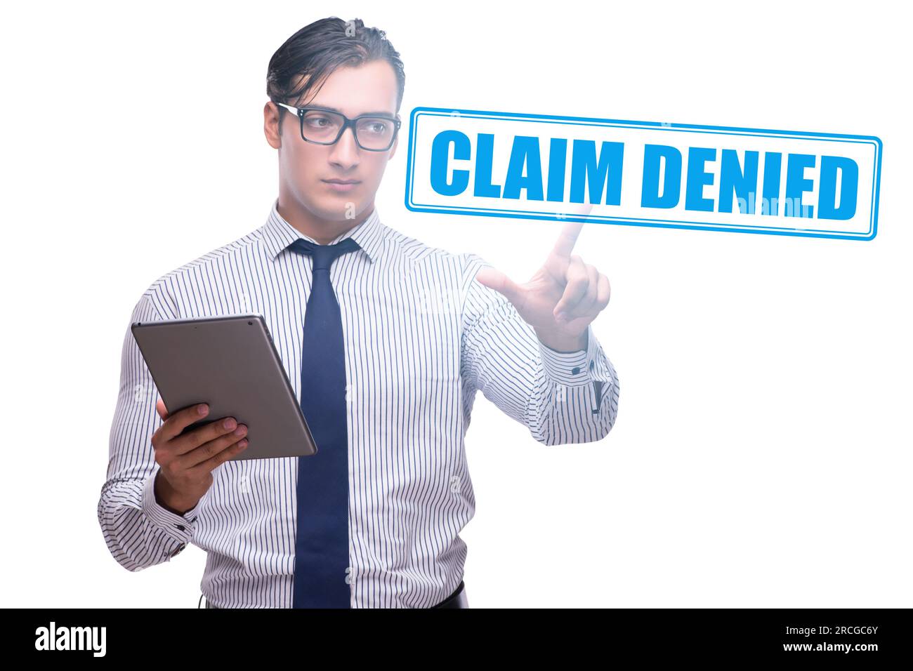 Concept of denying the medical insurance claim Stock Photo - Alamy